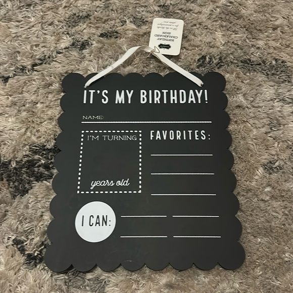 Mud Pie | Other | Mud Pie Birthday Chalkboard Sign | Poshmark